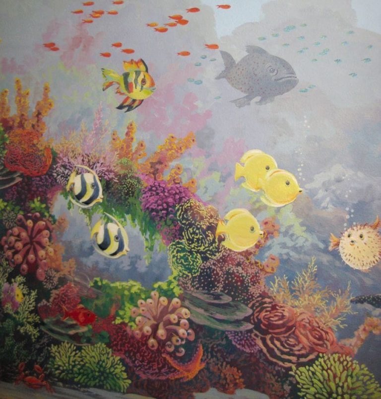 Underwater Sea Life Mural - Morgan Murals