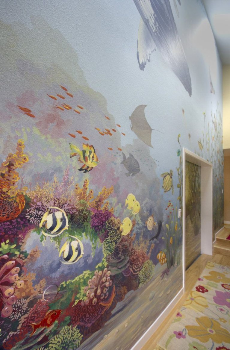 Underwater Sea Life Mural - Morgan Murals