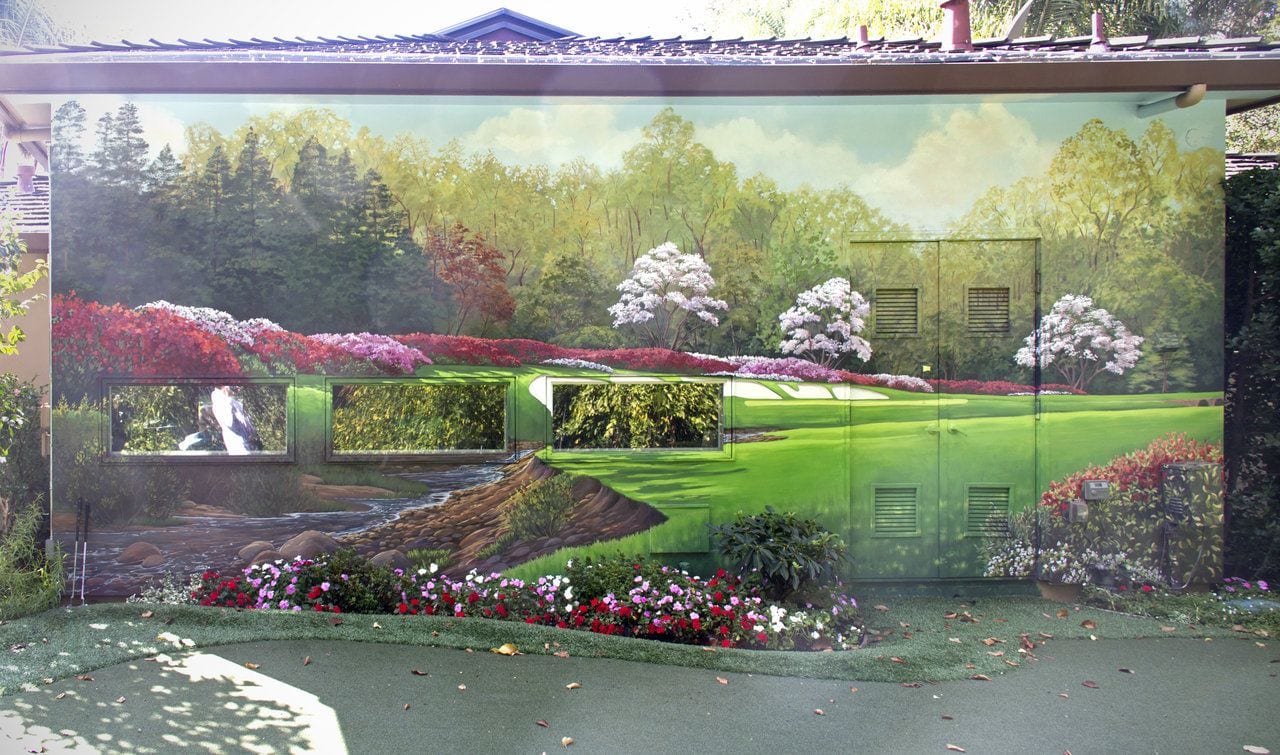 Augusta Nationals Golf Landscape Mural | Morgan Murals