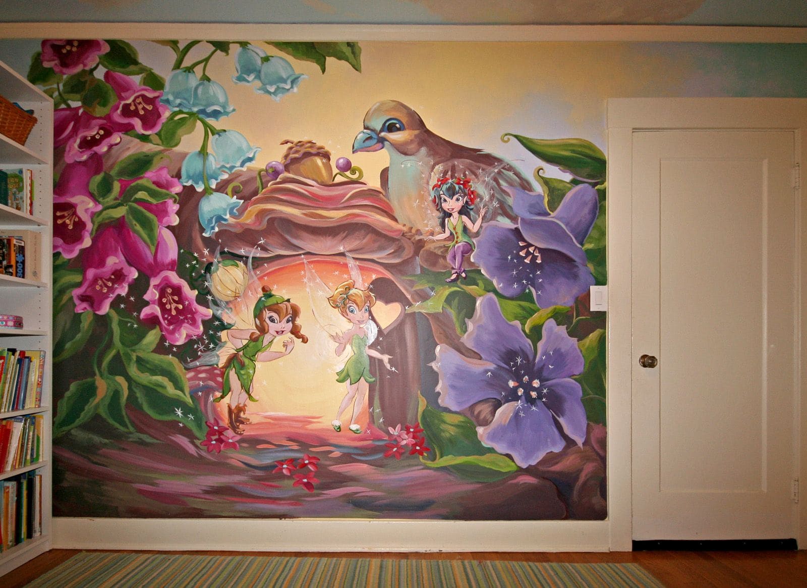Tinkerbell Fairy Mural - Morgan Murals