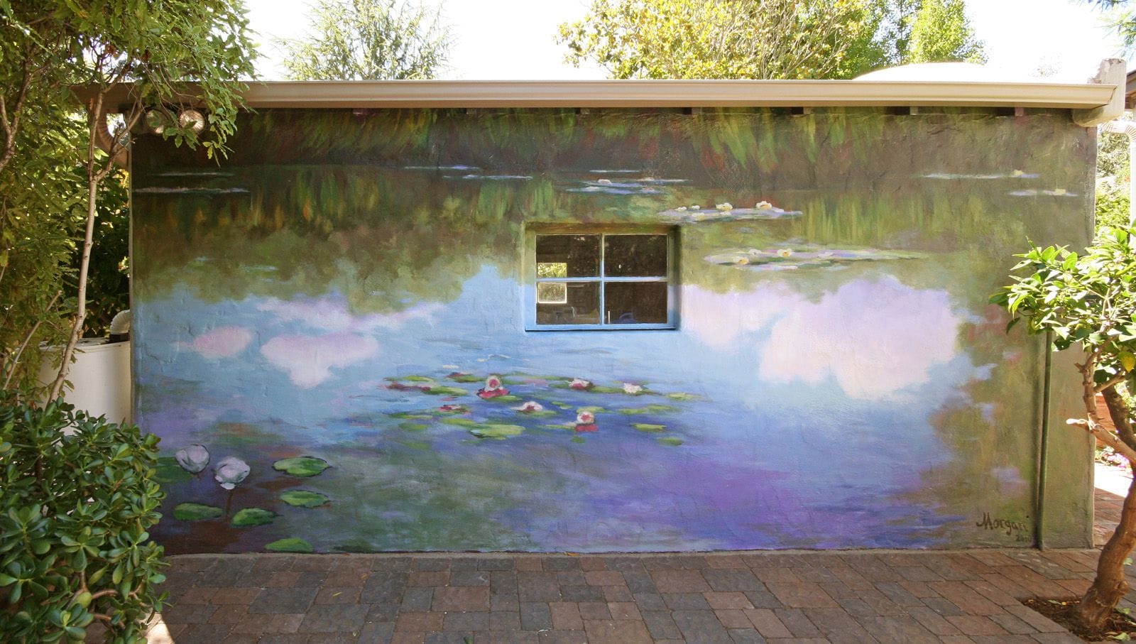 Monet Water Lilies Mural - Morgan Murals